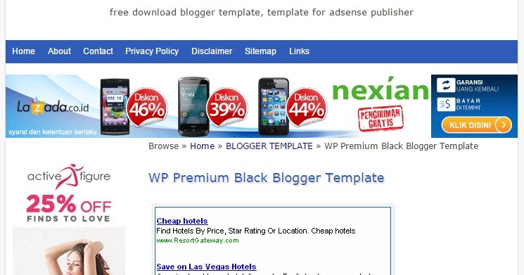 Sarewelah V2 Simple Adsense Blogger Templates 2015