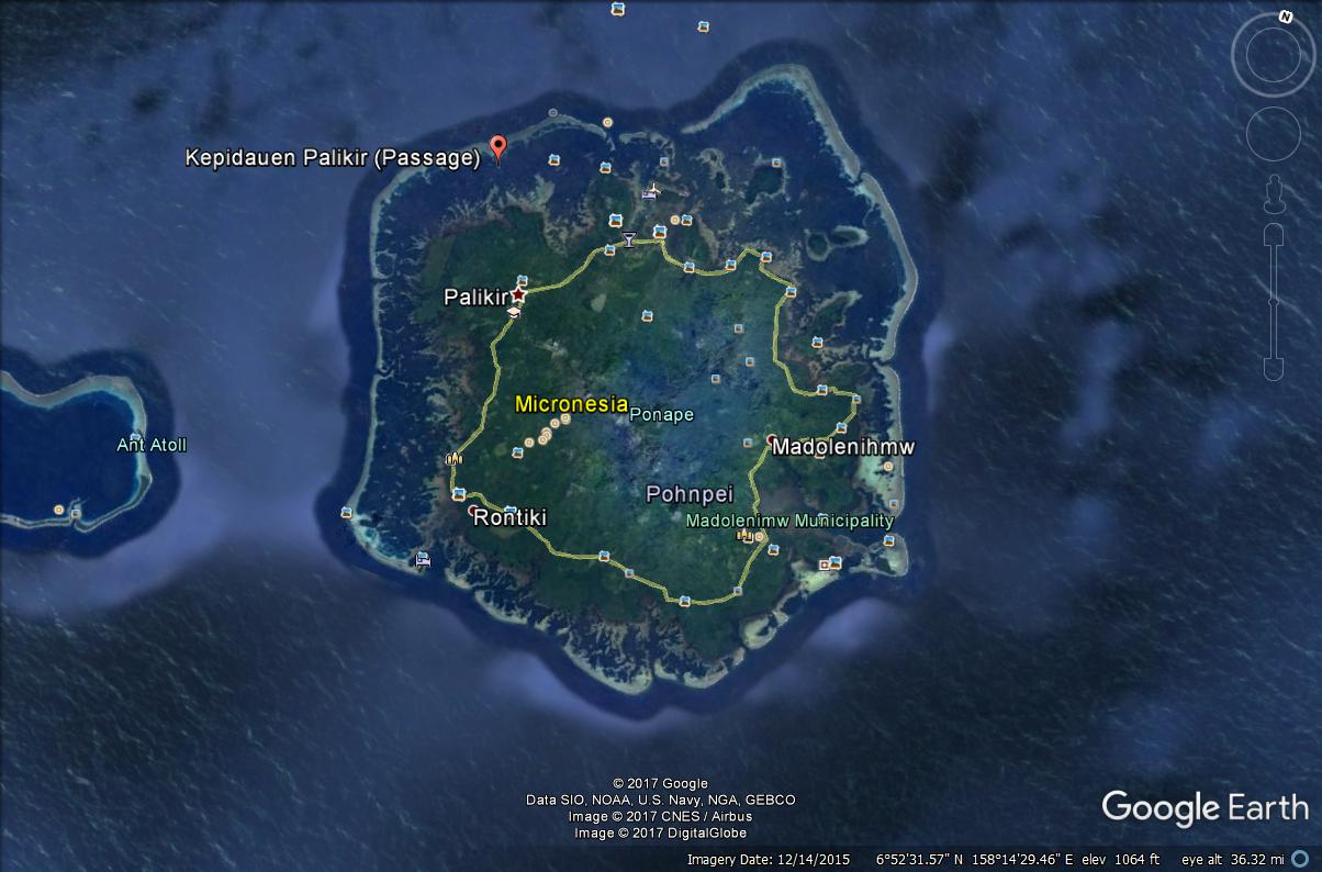 Kwajalein Atoll.......: PohnPei, Micronesia....