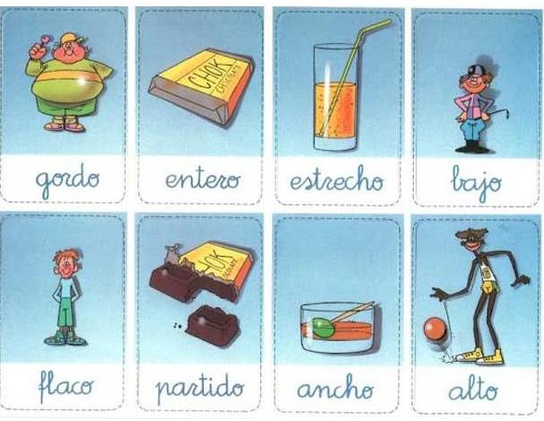 Ciudad de Begastri 1er ciclo: Los contrarios o antónimos I.