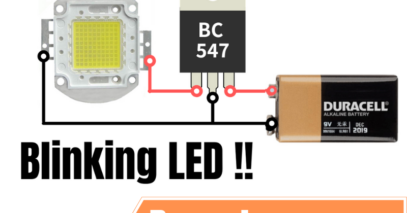 Simple LED Blinking Circuit - RevealNew