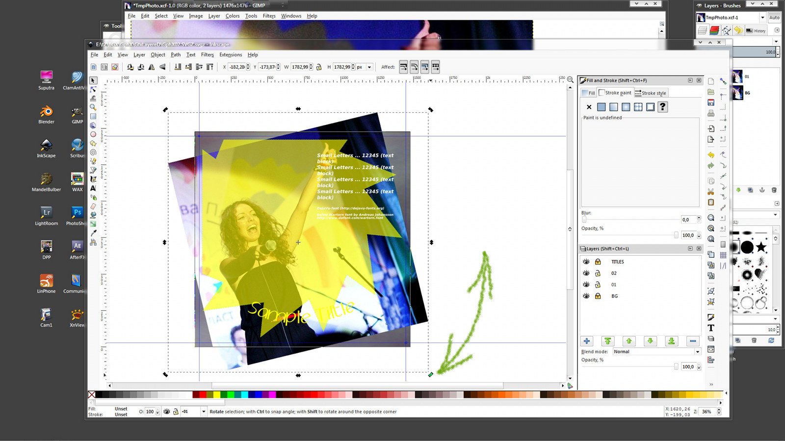 CD/DVD-Cover tutorial ~ bl(ツ)t project
