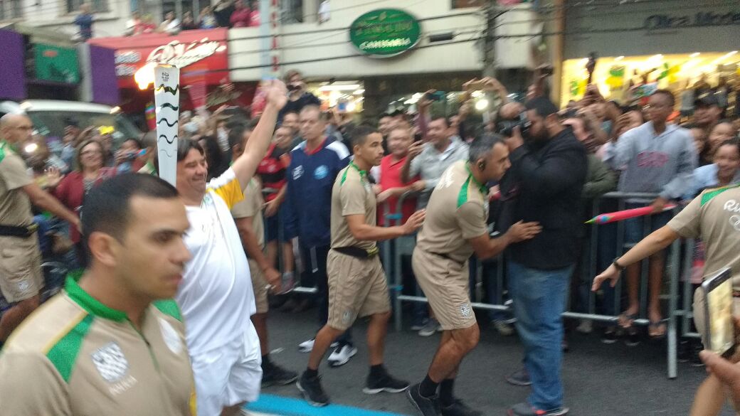 Fotos da passagem da Tocha Olímpica em Barra Mansa-RJ