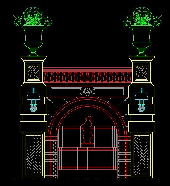 CAD Drawings Free Download: Entrance Design - CAD Drawings Download