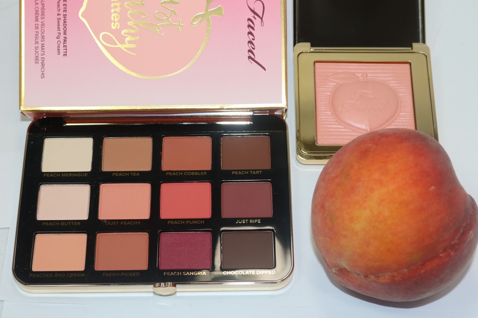 TooFaced Just Peachy Mattes Palette and Peach Blur Finishing Powder ...