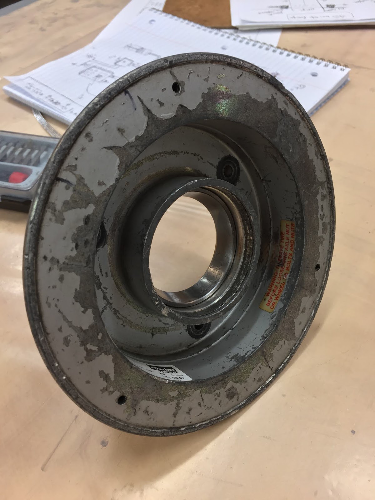 What have I gotten myself into!: Cleveland wheel's main bearing race ...