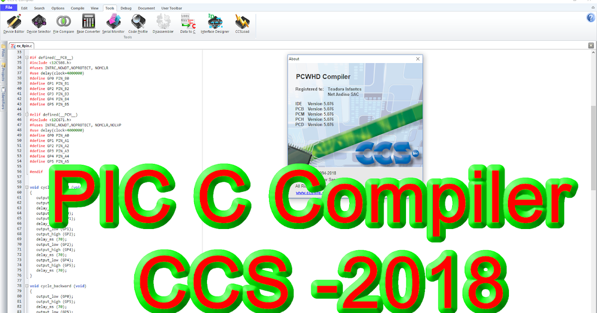 Pic C Compiler Ccs última Version Actualizado Electrónica Net Andino
