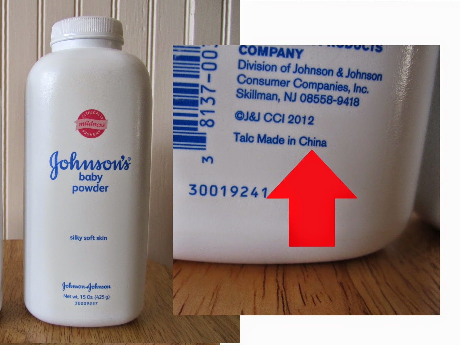 Tony's thoughts....: Johnson's Baby Powder made in China
