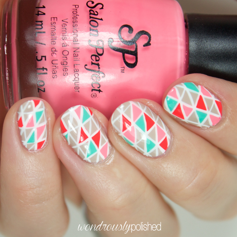 Wondrously Polished: The Digital Dozen does Neon - Day 5: Geometric