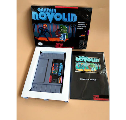 Brilian Store: Complete Manual Box Captain Novolin 16Bit SNES US Game ...