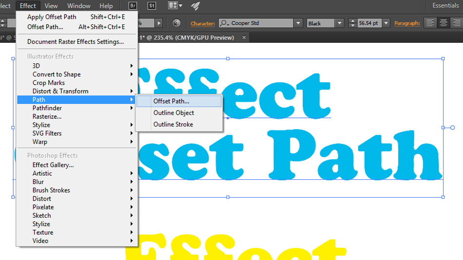 2 Cara Mudah Menguasai Effect Offset Path Adobe Illustrator Non ...