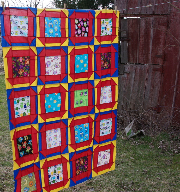 Sane, Crazy, Crumby Quilting: Owls in the Barn Door