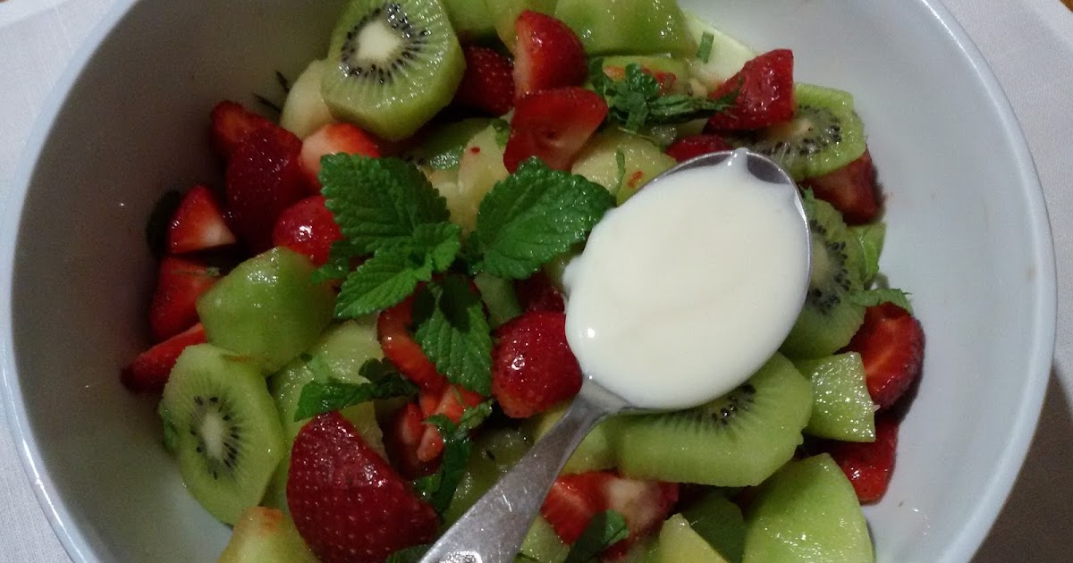 Sabores de África: Salada de fruta com iogurte e mel