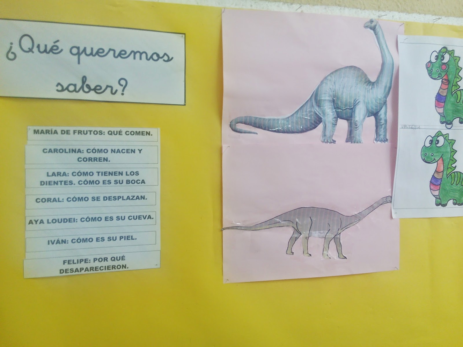 UN PASEO POR LA CLASE DE MÓNICA: NUESTRO PROYECTO: ¡¡LOS DINOSAURIOS!!