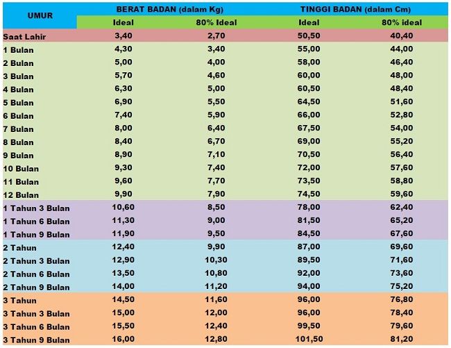 Berat Badan Bayi Ideal Sesuai Usia, dari 0-12 Bulan - KlikMama