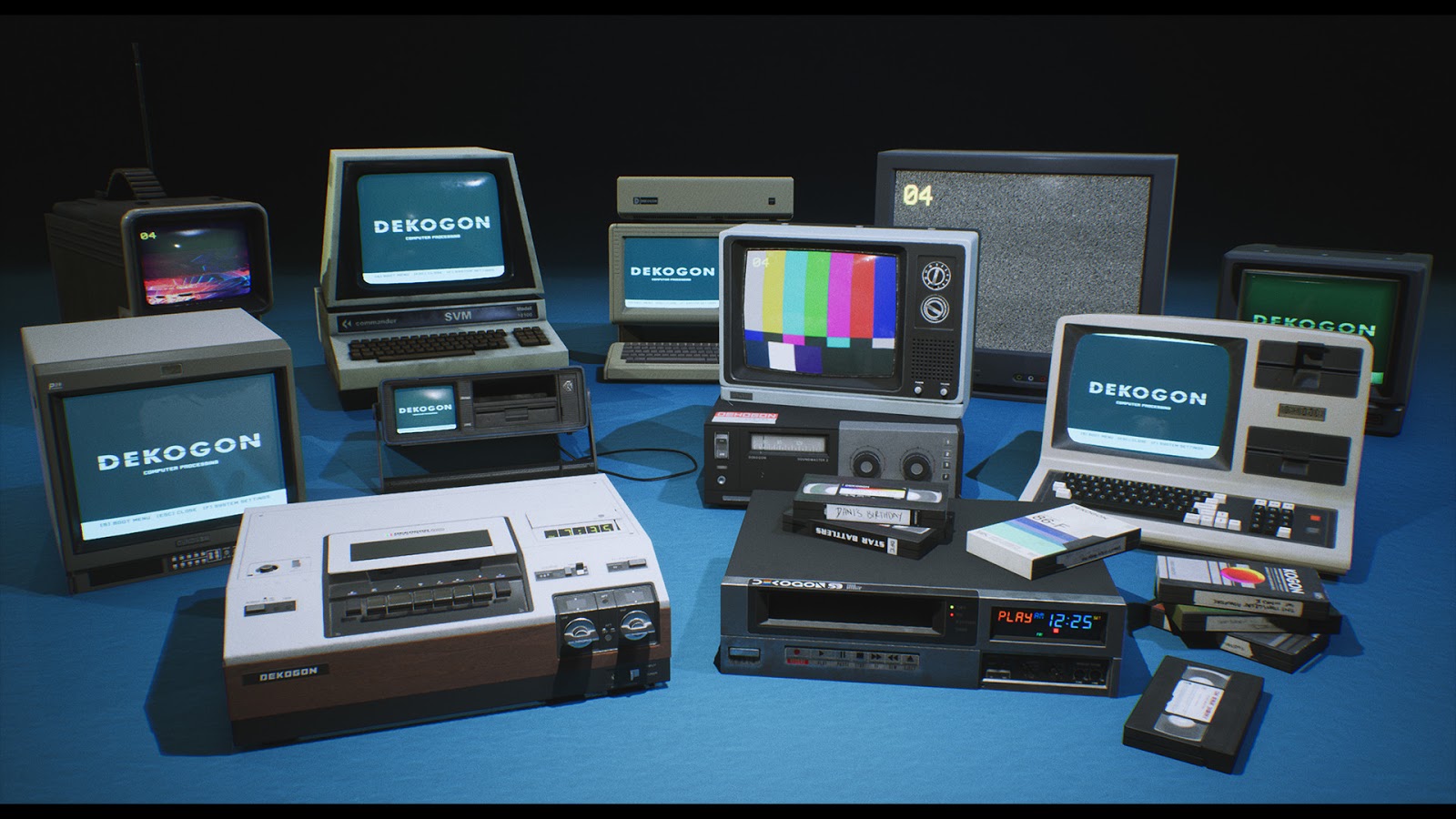 Retro Eighties VOL. 1 - Prop Set | Computer Graphics Daily News