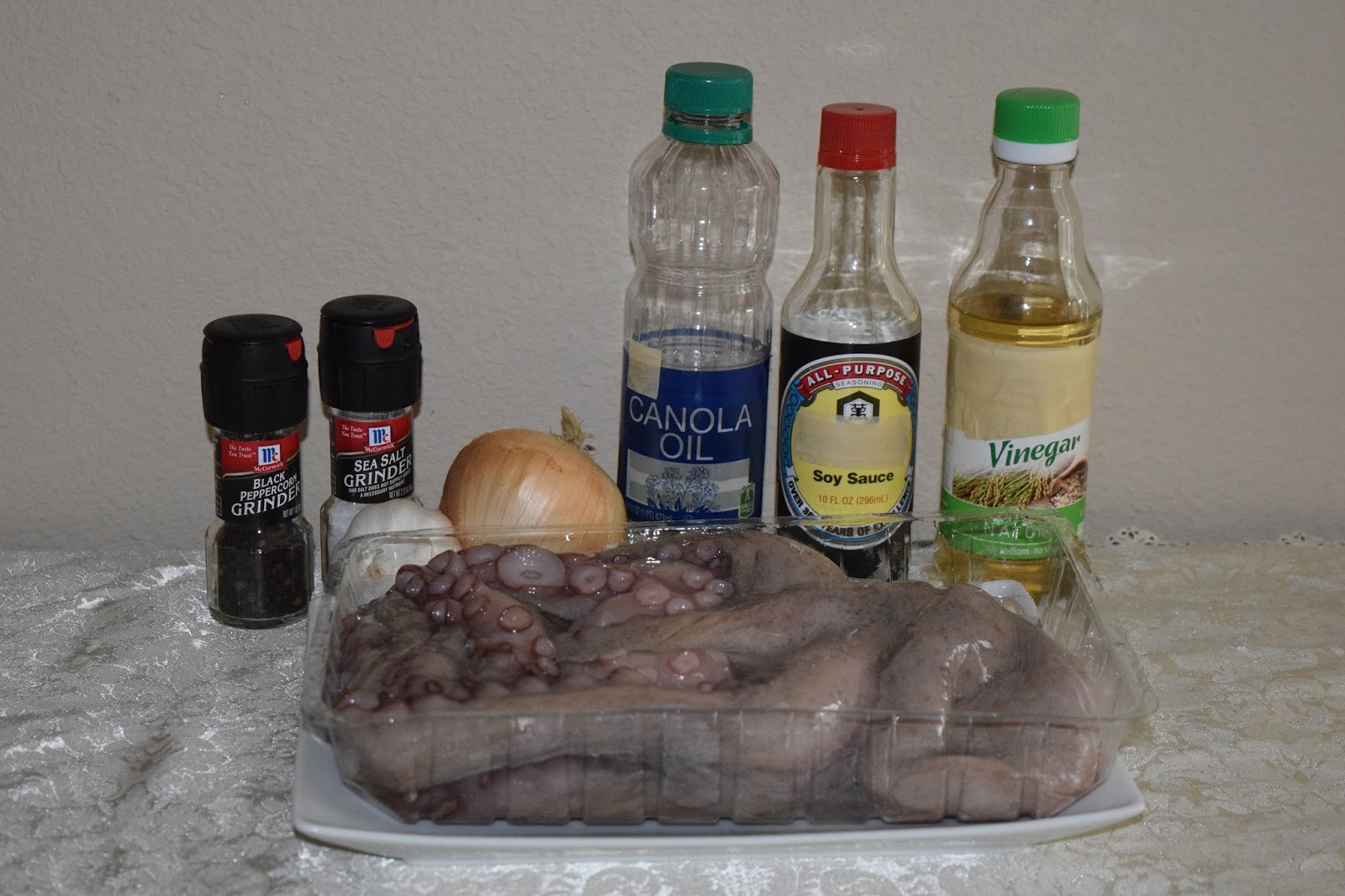 Filipino Food Aficionado: Adobong Pugita (Octopus Stewed in Soy Vinegar ...