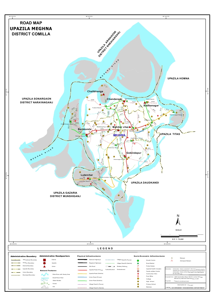 Mouza & Land Use Maps of Meghna Upazila, Comilla, Bangladesh - Tourism ...