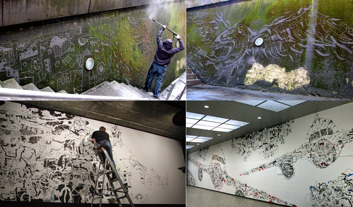 Tricot da Tita: MOSS GRAFFITI | Grafite Verde