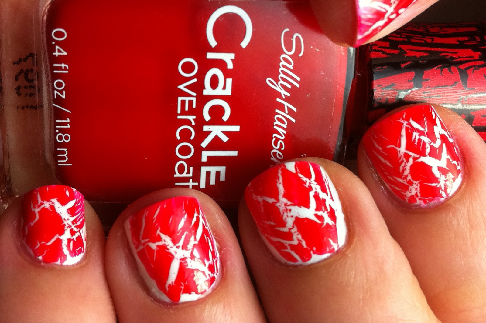 Lacquered Me: Red Crackle