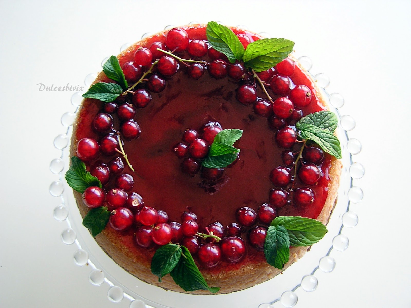 Dulces Btrix: Tarta de queso y grosellas