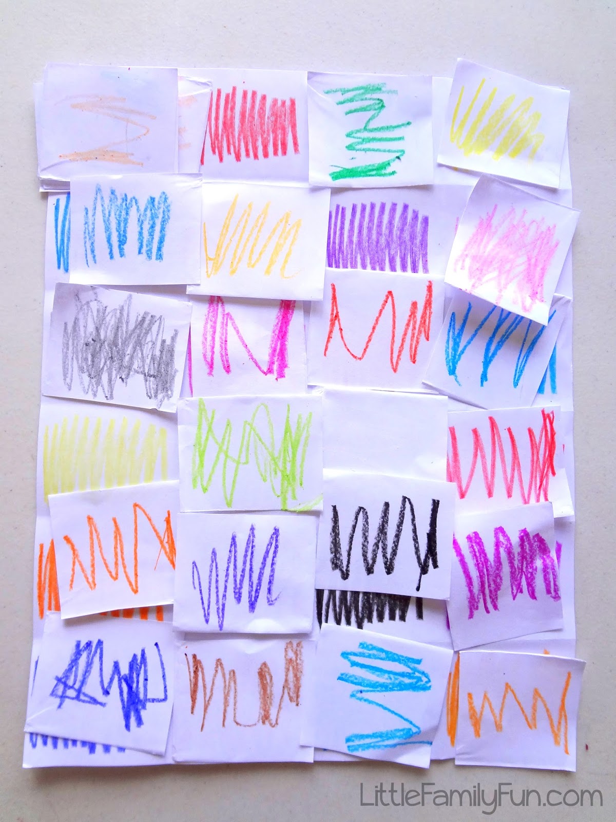 Little Family Fun: Crayon Scribble Match