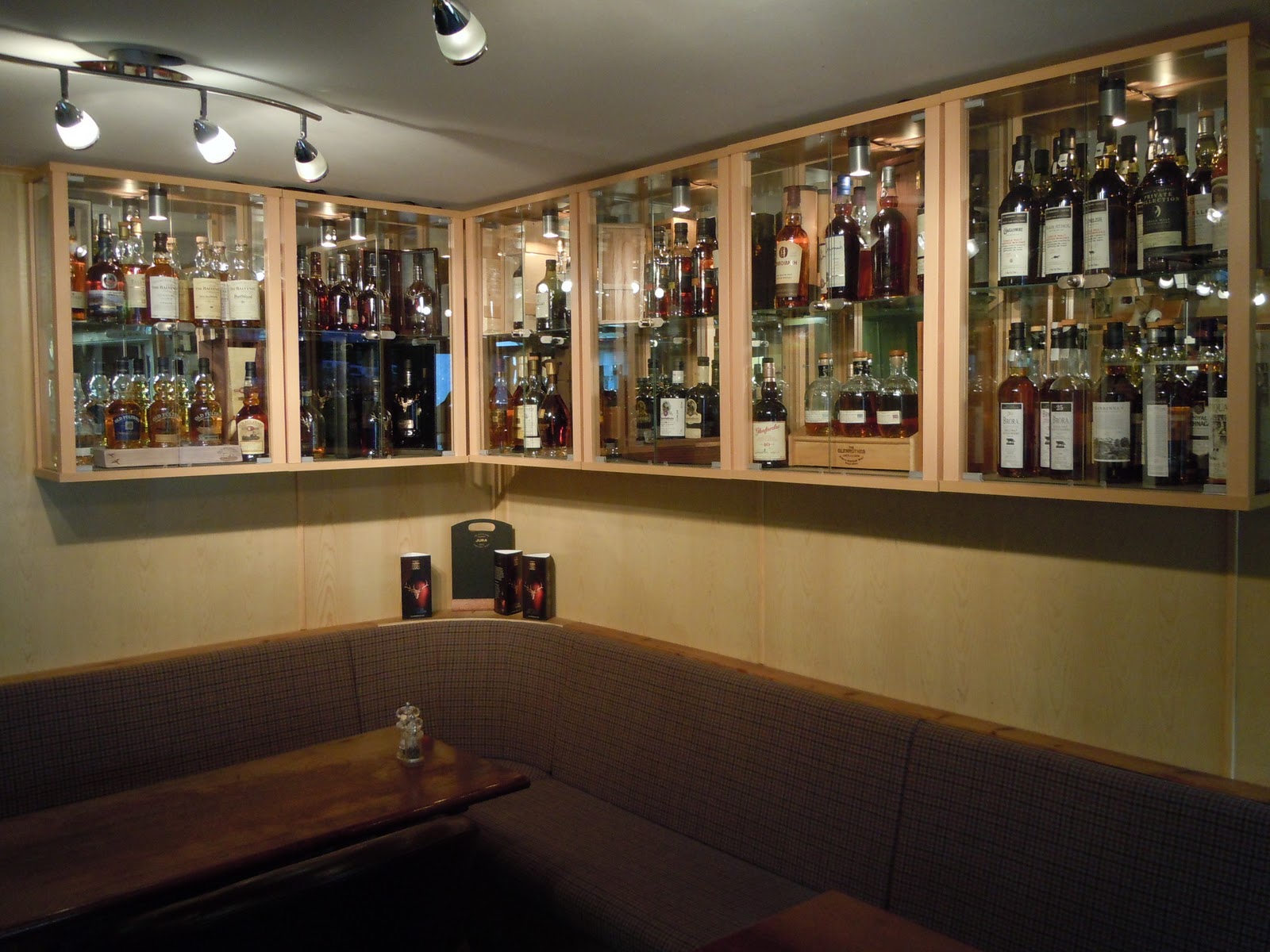 Sutherland Inn: One Of Our Main Malt Whisky Displays