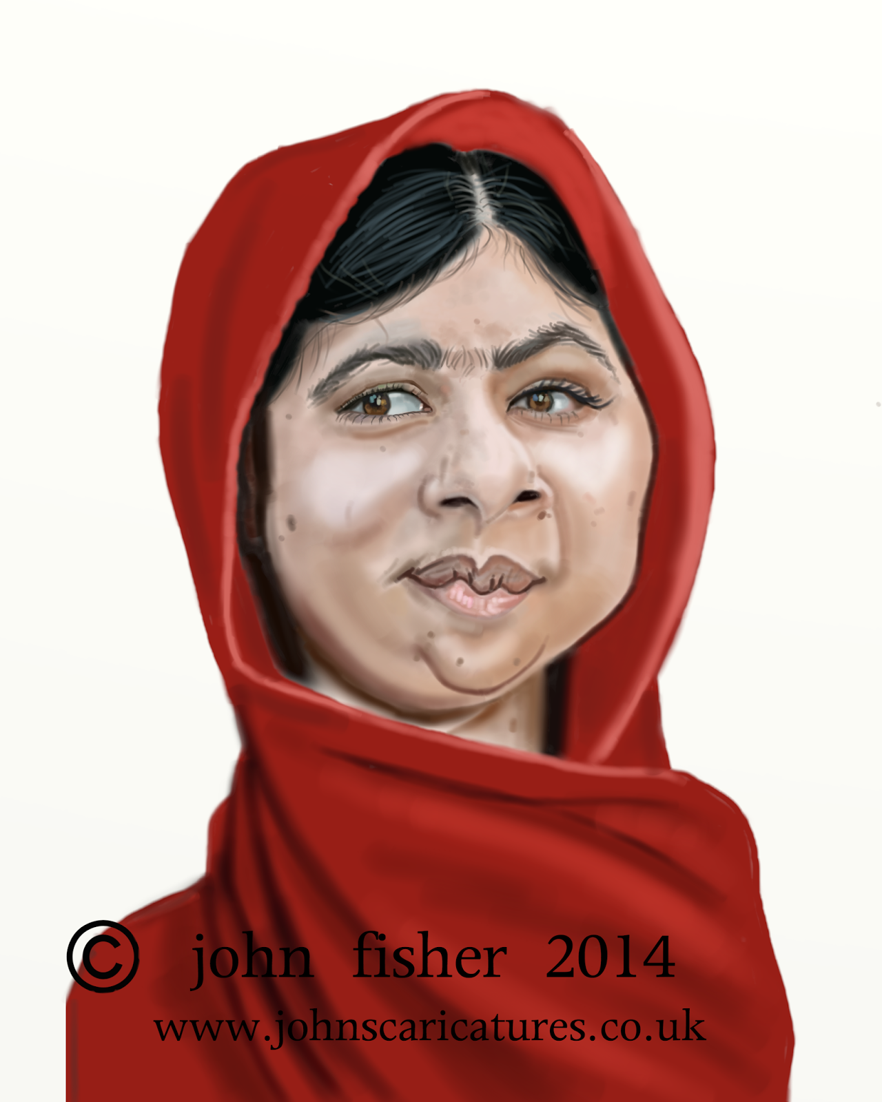 The Art of John Fisher: Malala Yousafzai..