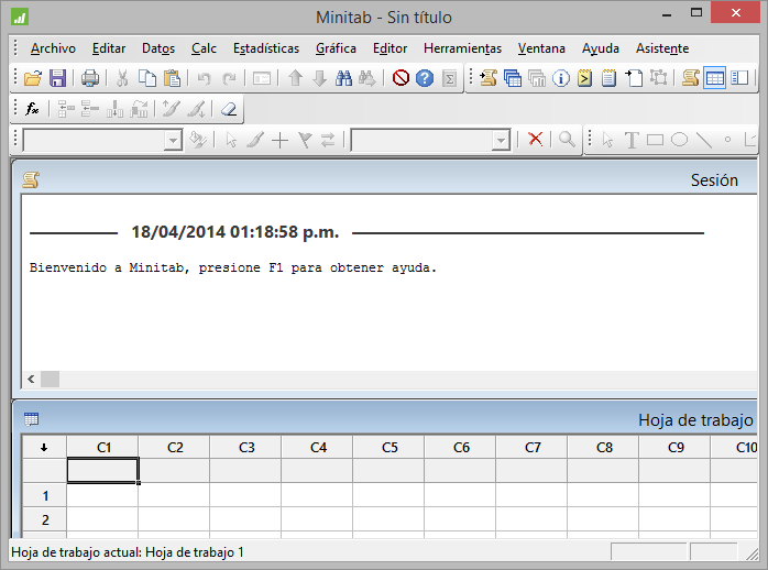 Minitab 17: software estadístico.