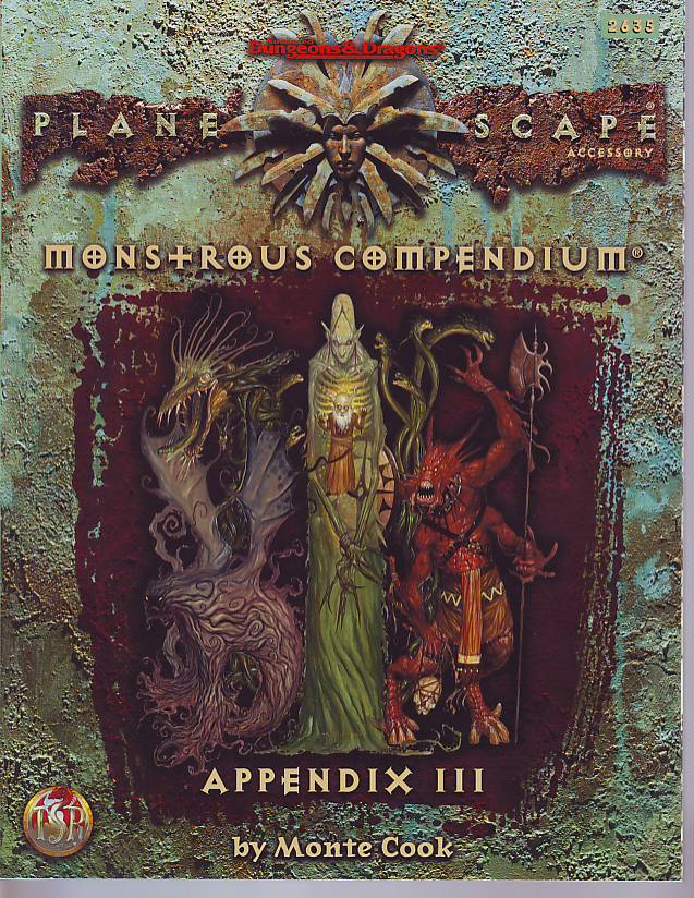 Quag Keep: Planescape - Monstrous Compendium: Appendix III