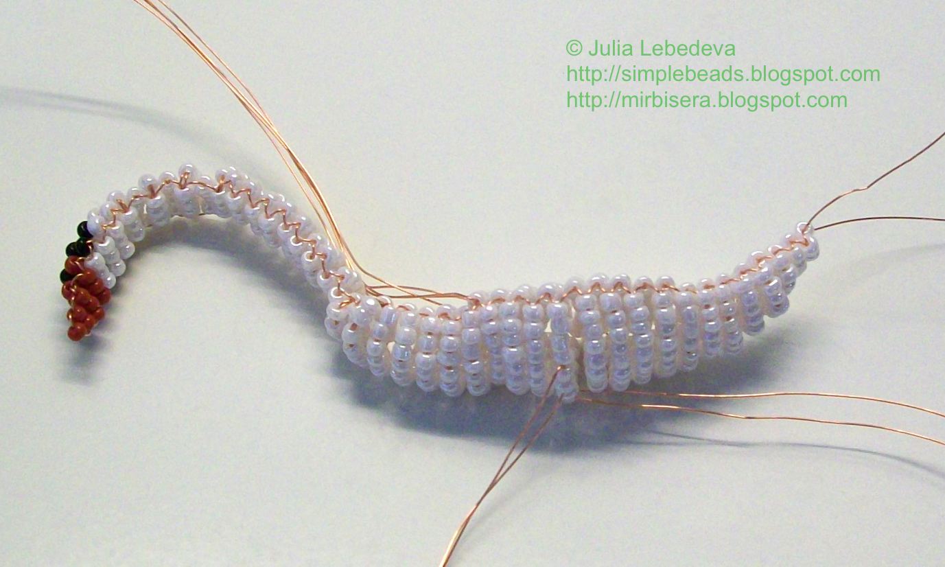 Beading for the very beginners: Swan