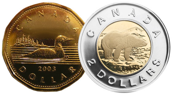 Loonies and Toonies! - A Net in Time