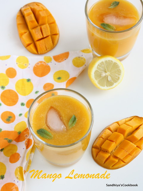 Sandhiya's Cookbook: Mango Lemonade | Mango with lemon Juice | Summer ...