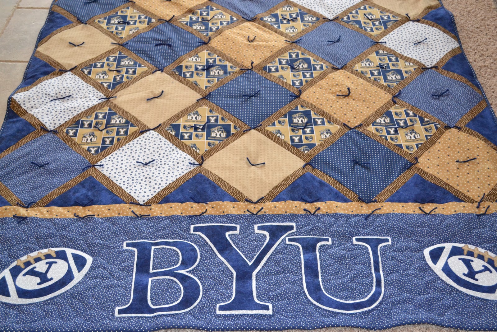 Country Crossing Quilty Pleasures: BYU Quilt