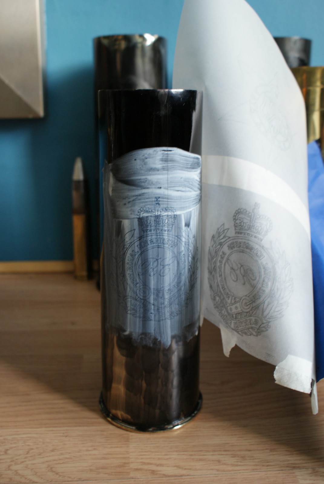 Trench Art: Turning Swords into Ploughshares: How to etch a brass shell ...