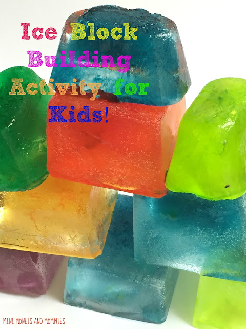 Mini Monets and Mommies: Colorful Ice Building Blocks for Kids