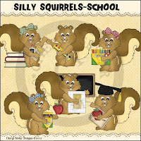 Digi Web Studio Blog: Silly Squirrels School 1 - Whimsical Clip Art by ...