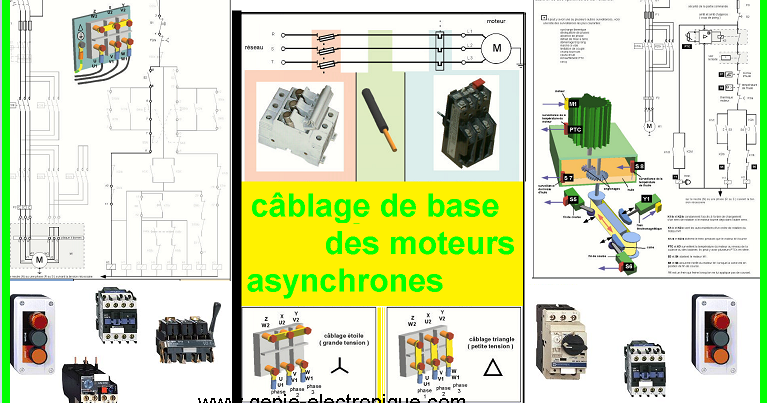 Câblage de base des moteurs asynchrones - génie électronique
