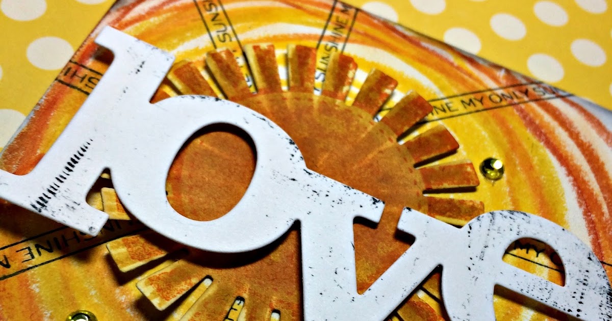 The Damsel of Distressed Cards: Sunset Card - Mixed Media Card Challenge