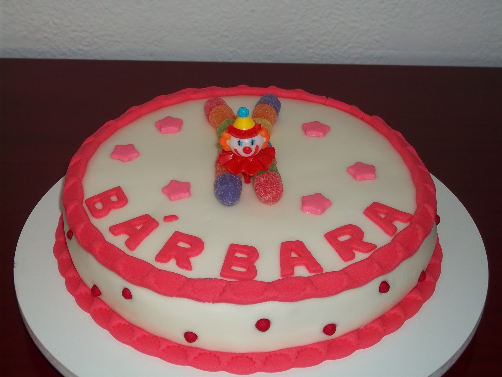 "MARGARIDA BOLOS ARTÍSTICOS".: Bolo Palhaçinho de Jujuba