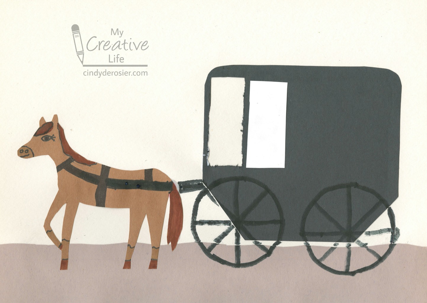 Cindy deRosier: My Creative Life: Amish Buggy Art