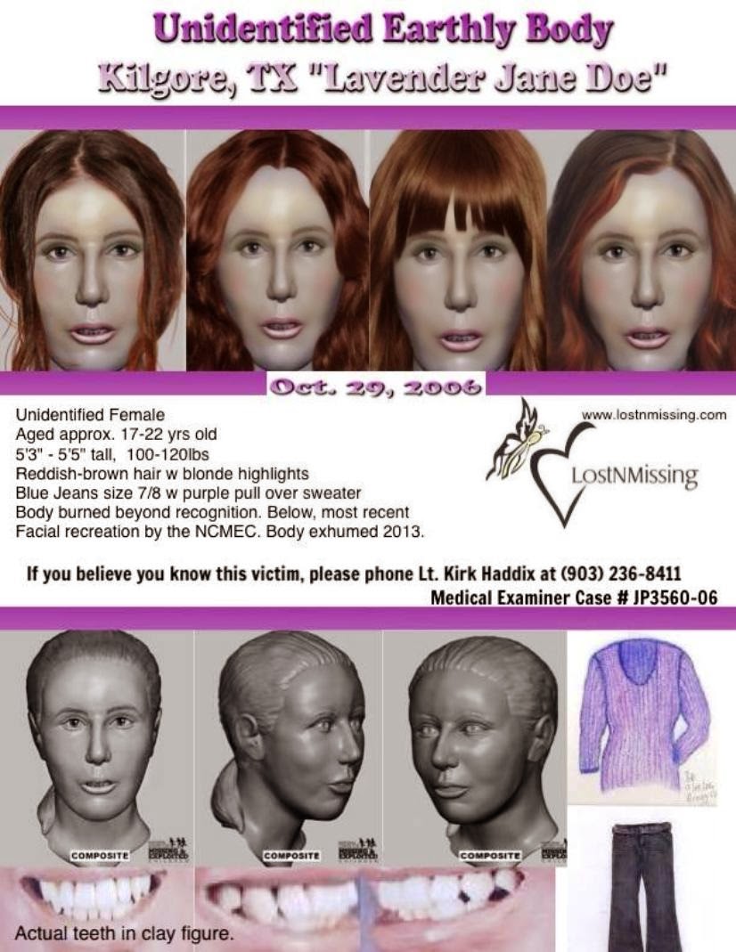 [Unresolved Murder] Lavender Doe: The Girl with the Perfect Smile : r ...