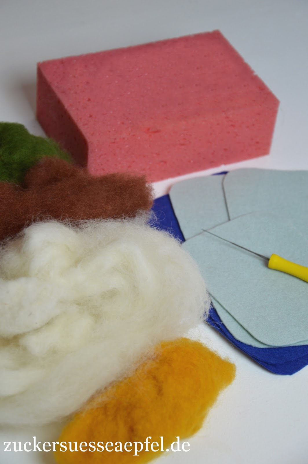 Eine Anleitung für zauberhafte Winterbilder aus Filz | ♥ Zuckersüße ...