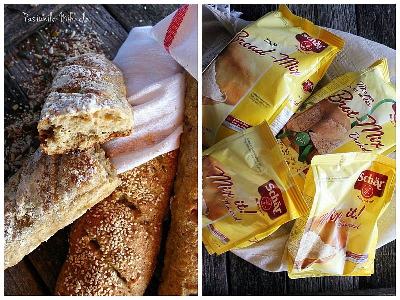 Baghete integrale, fără gluten, fără frământare - Din bucatarie, cu pasiune