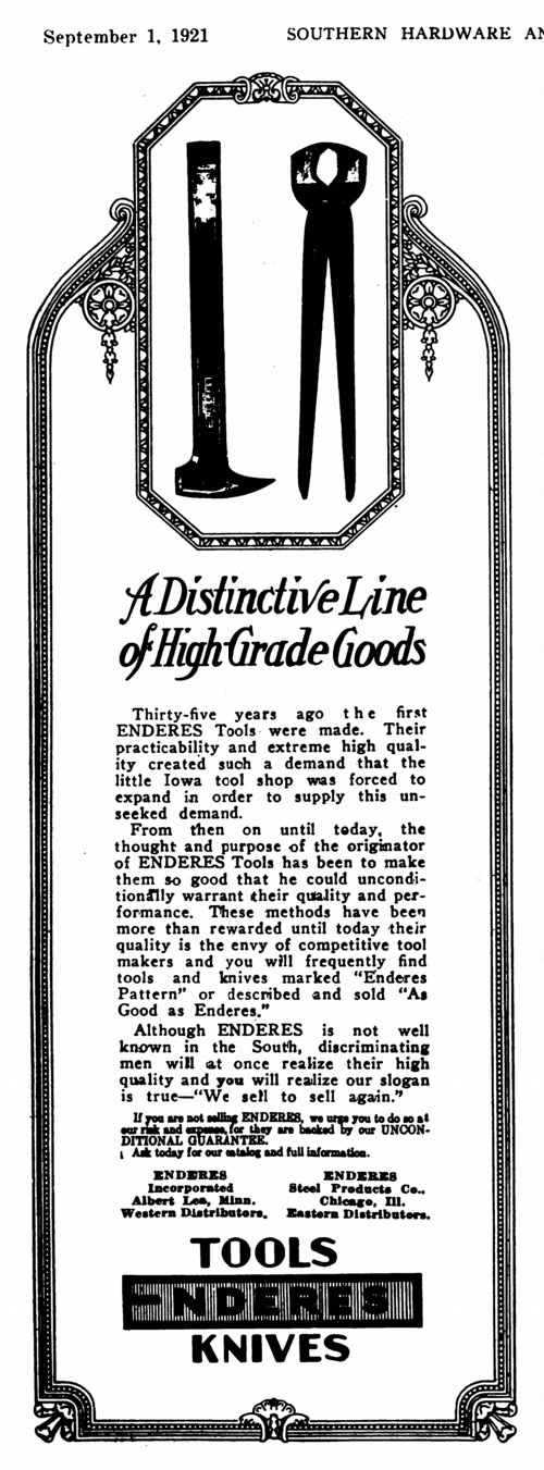 American Made Files: Enderes Tool Co., Enderes Manufacturing Co.