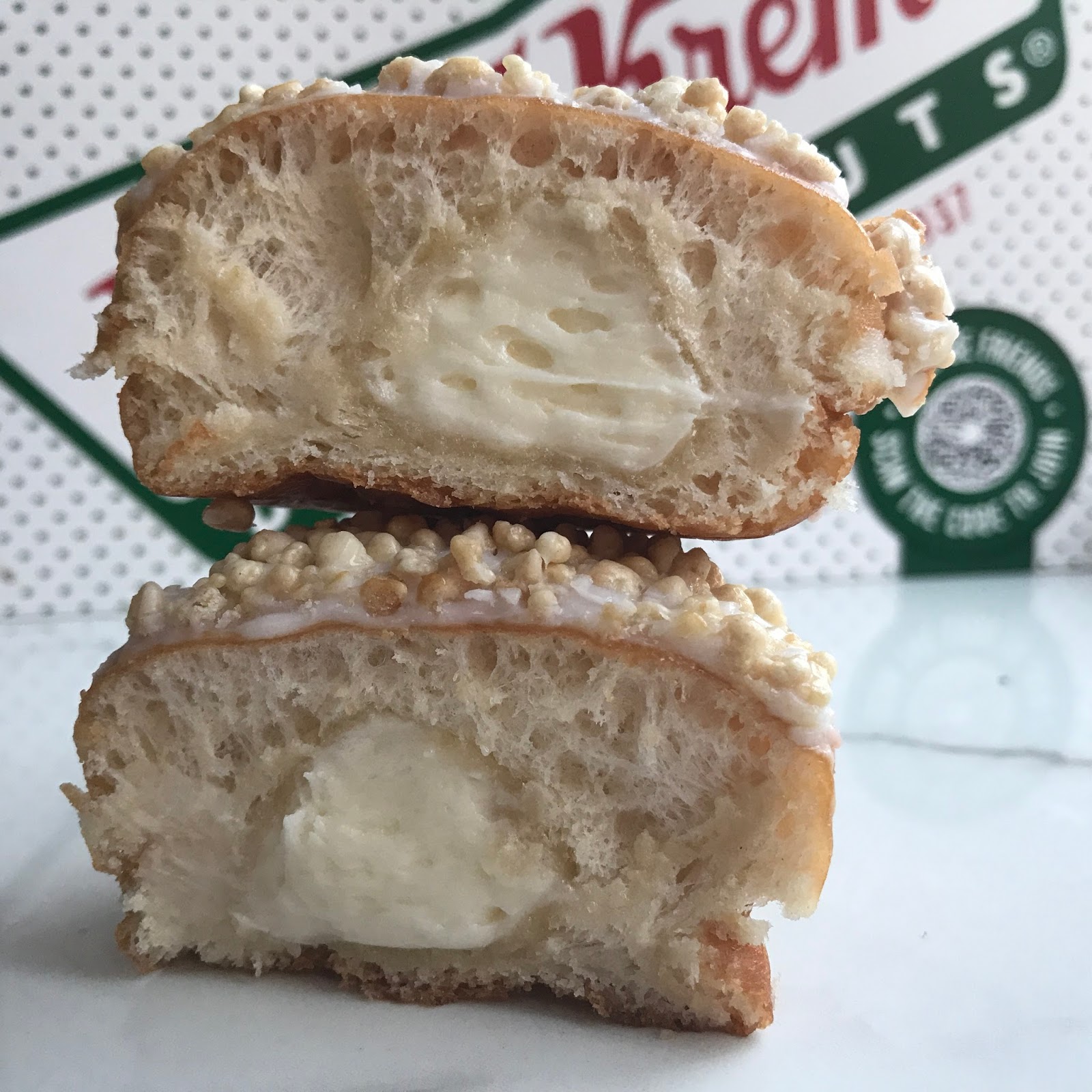 Archived Reviews From Amy Seeks New Treats: NEW! Krispy Kreme New York Cheesecake Doughnut