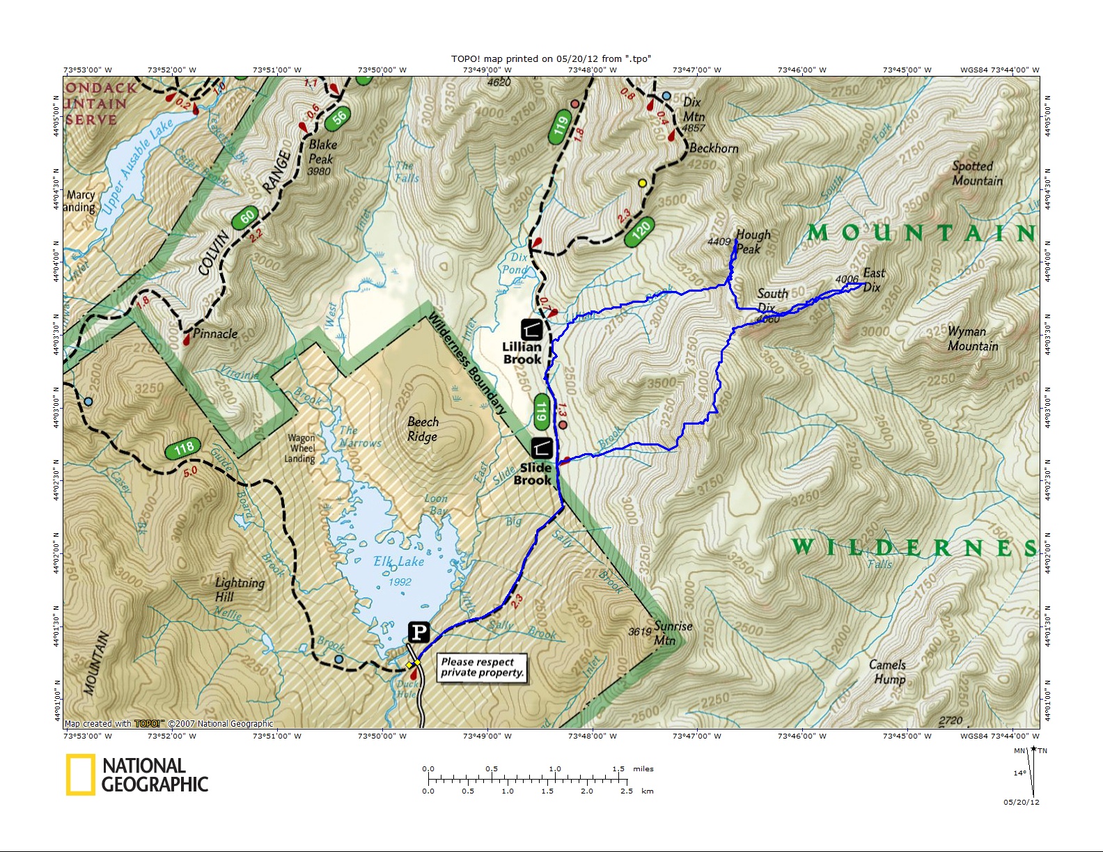 Off on Adventure: Macomb, South Dix, East Dix and Hough Mountains - 5/19/12