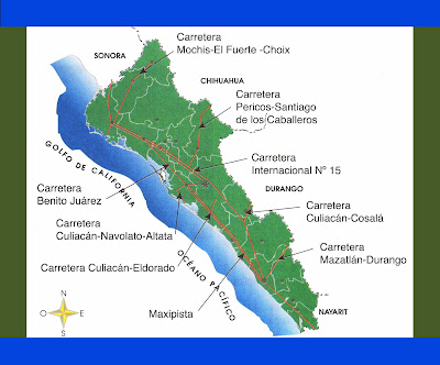 SINALOA: MAPA GEOGRÁFICO