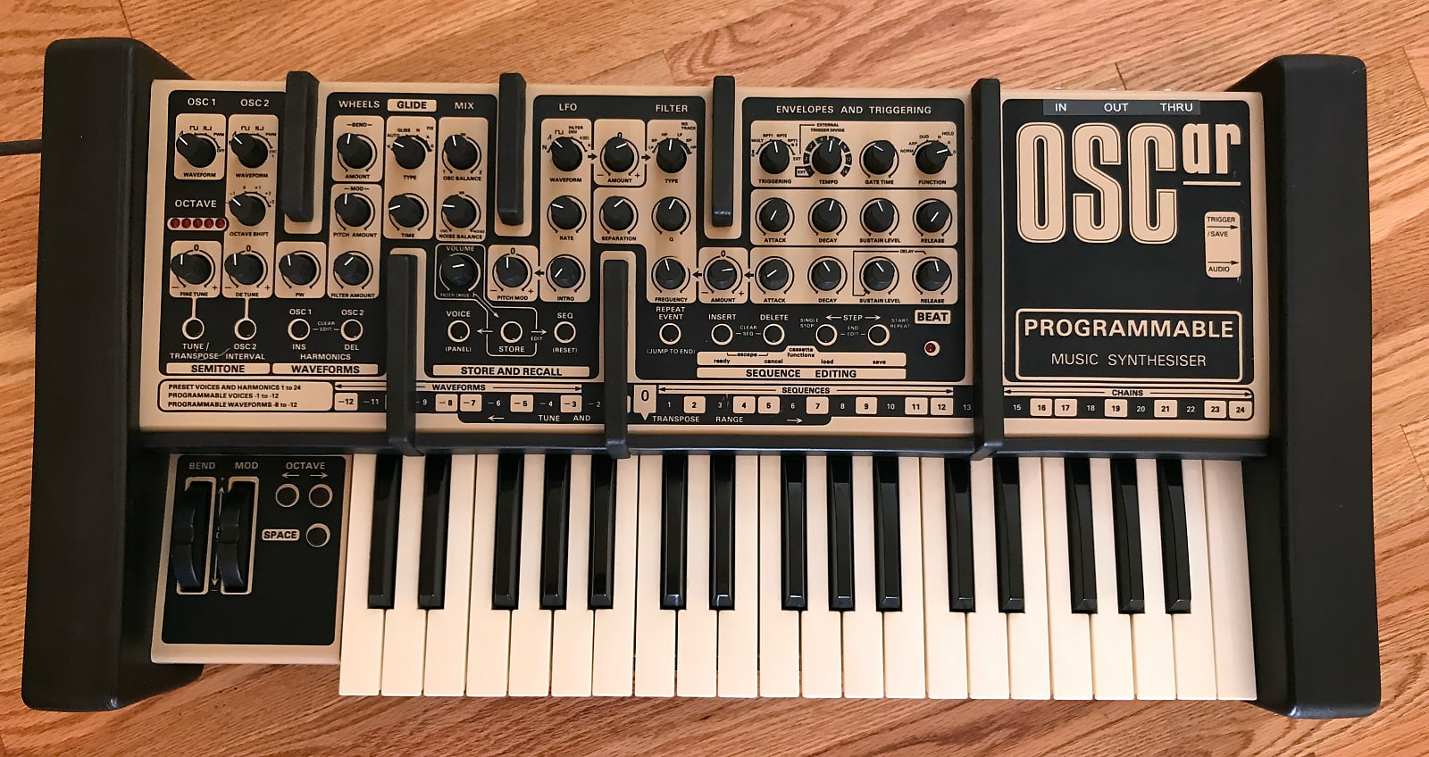 MATRIXSYNTH: Oxford Synthesizer Company OSCar Rare Early Model 1983 SN 0136