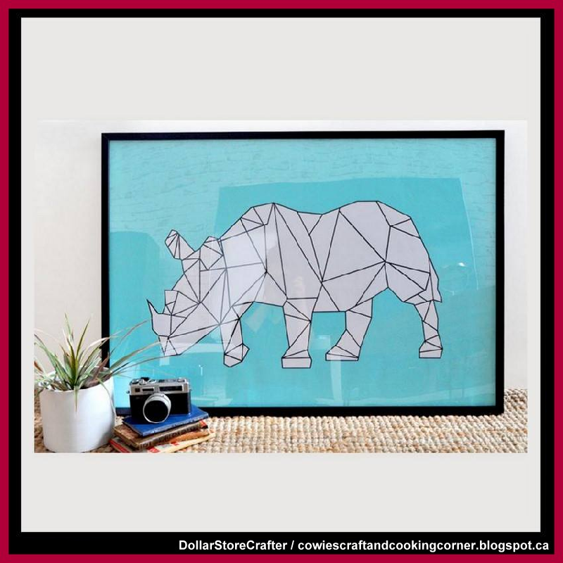 Dollar Store Crafter: DIY Line Art