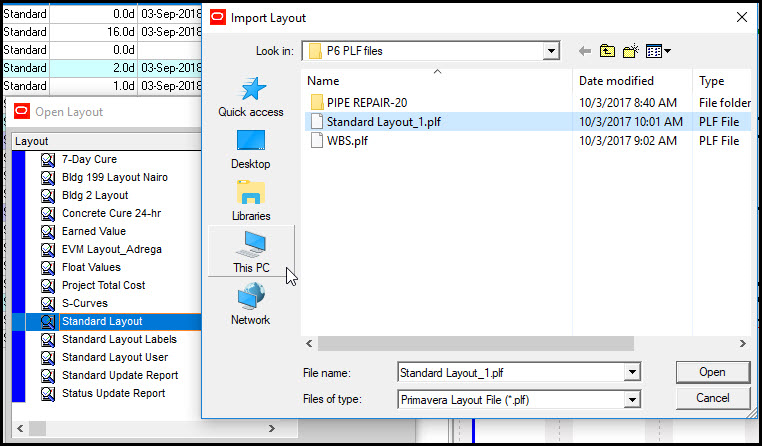 Oracle Primavera P6 em dicas: Os Ficheiros de Layout do P6 explicados